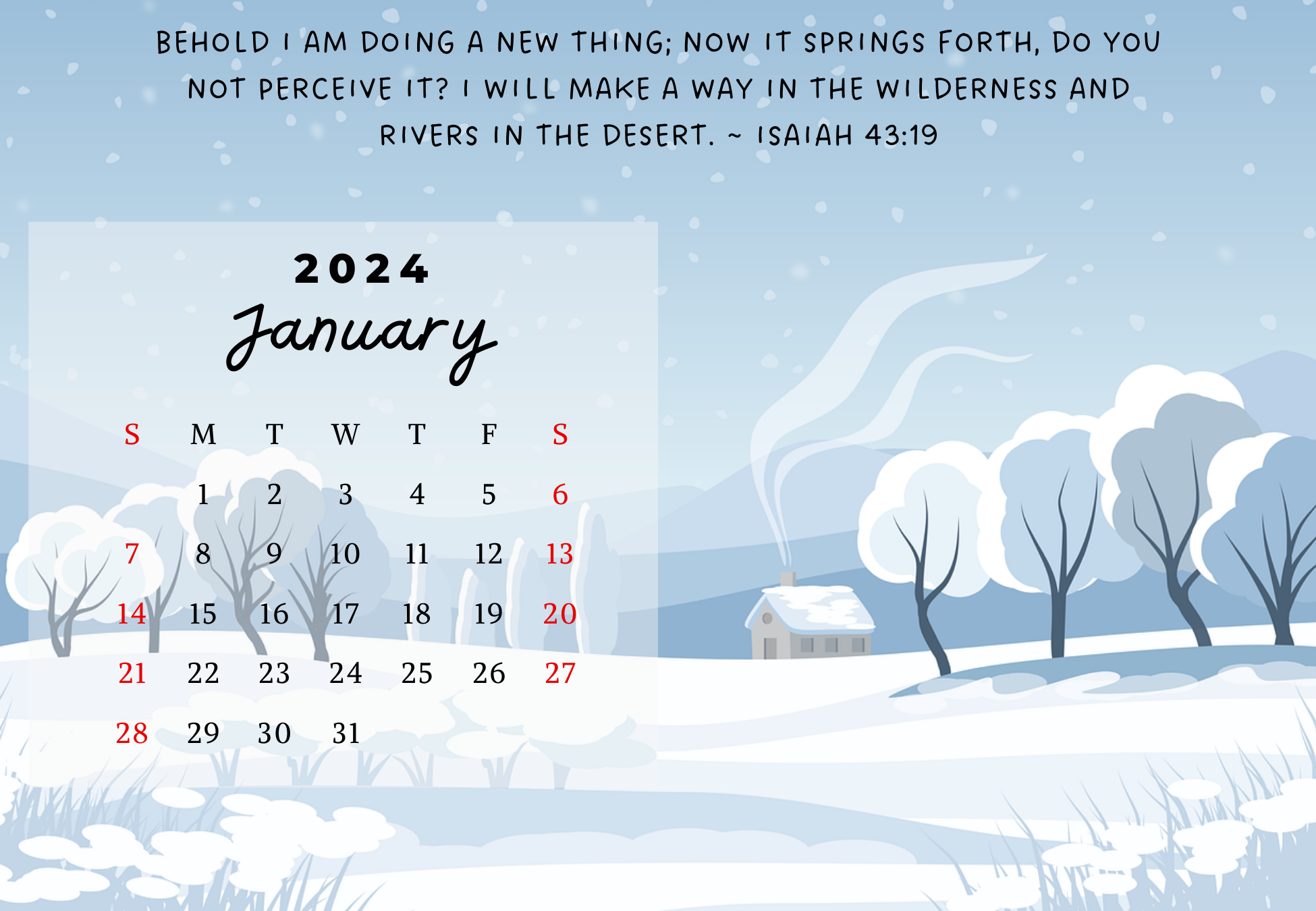 Scripture Calendars - Scott Ink